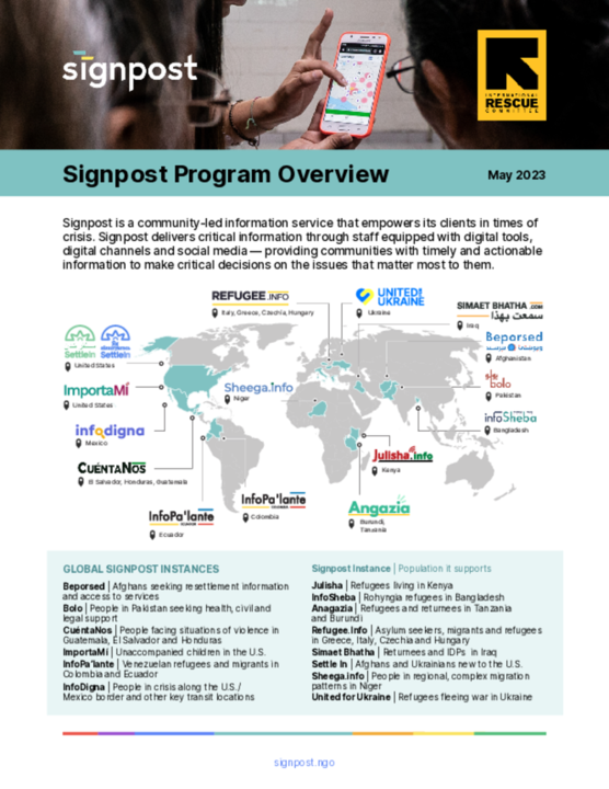 Signpost Program Overview | The IRC
